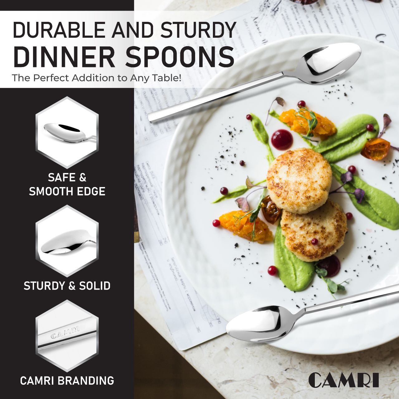 CAMRI Dinner Spoon C62 Pack of 6 – Camri