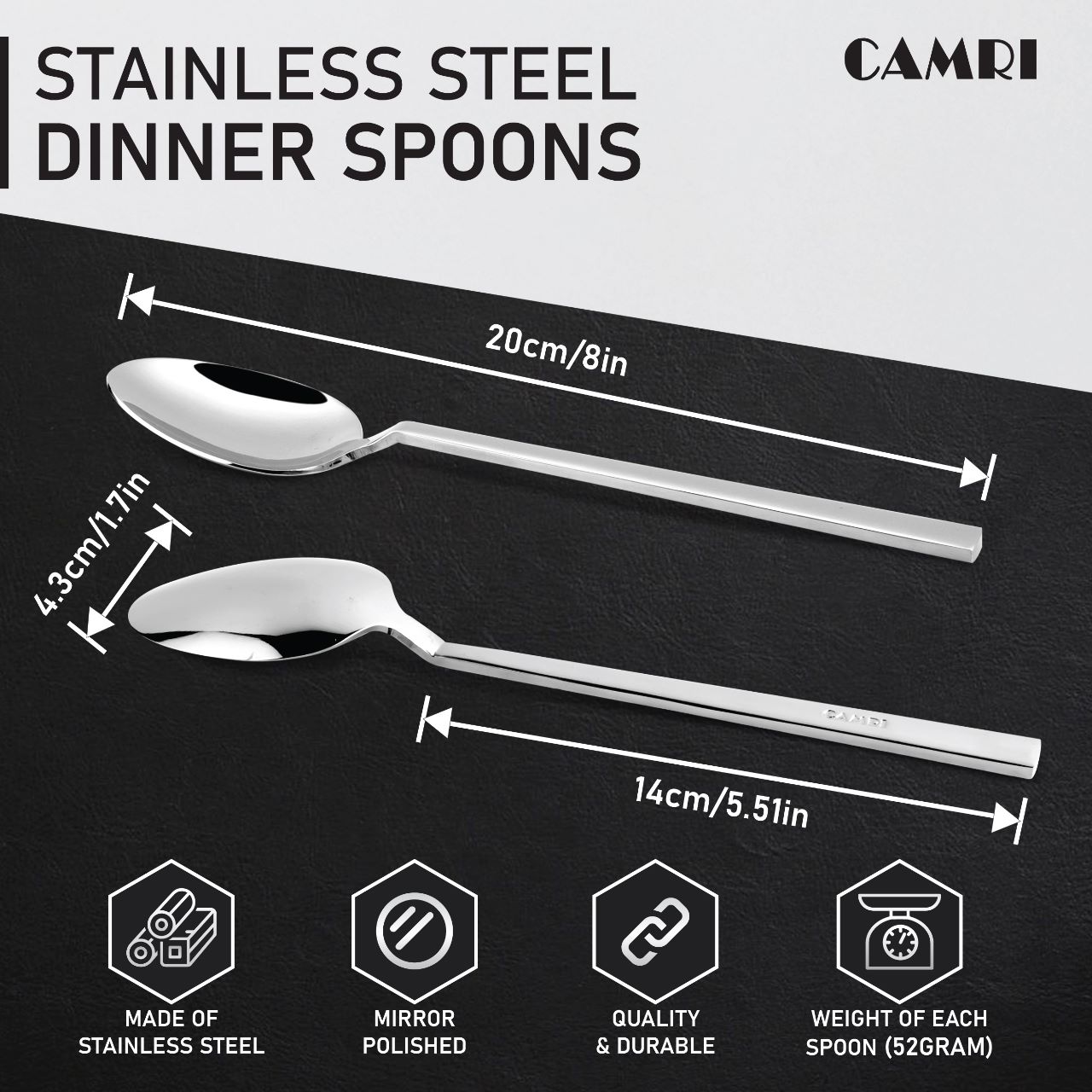 CAMRI Dinner Spoon C62 Pack of 6 – Camri